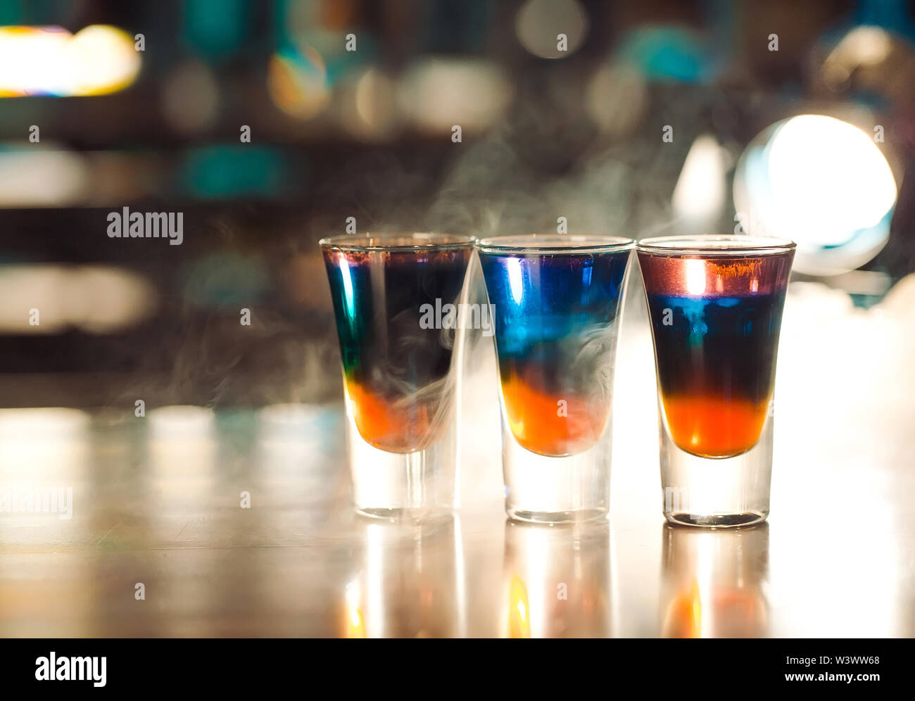 Alcoholic shots on bar hi-res stock photography and images - Alamy