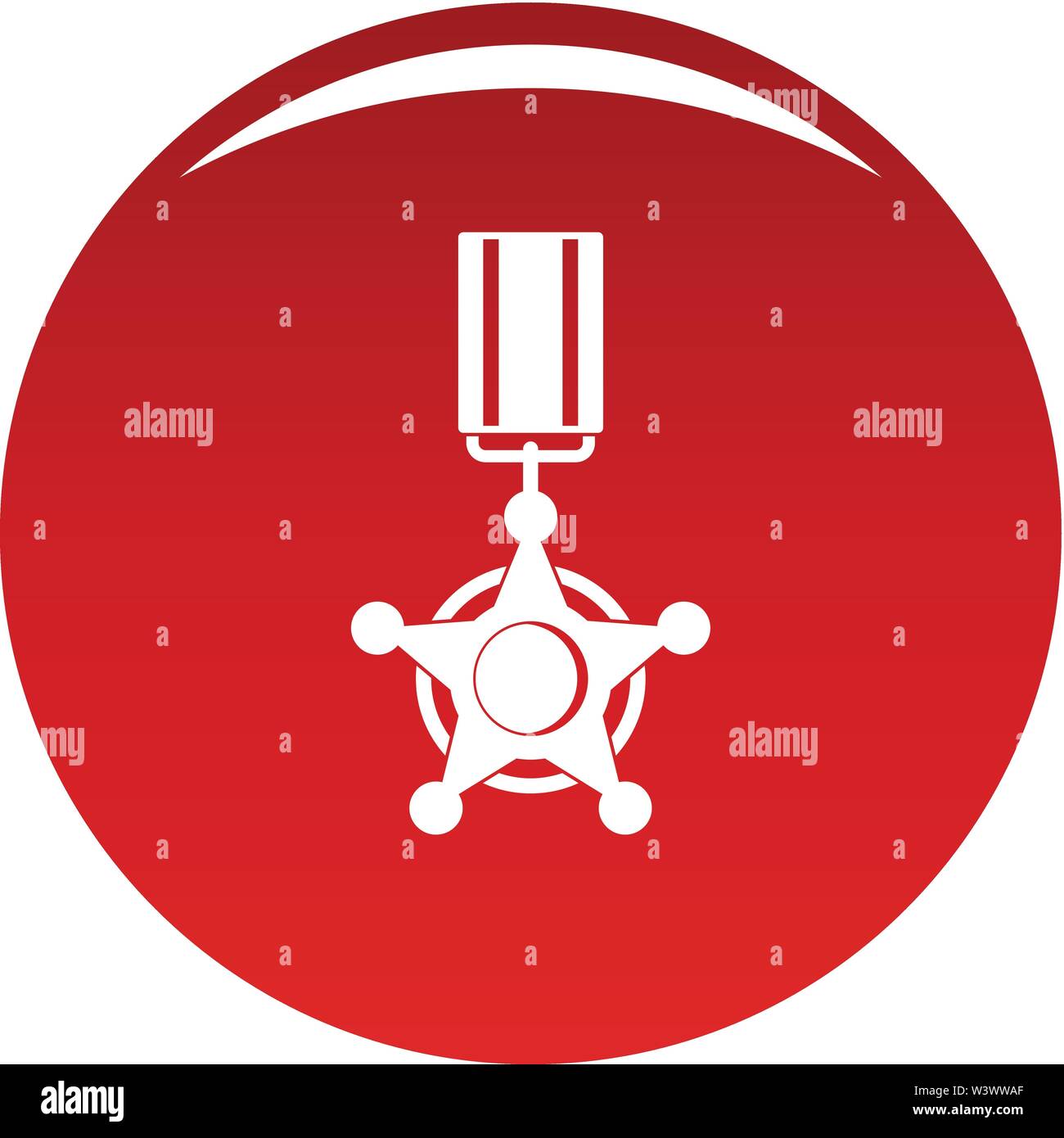 Medal icon. Simple illustration of medal vector icon for any any design ...