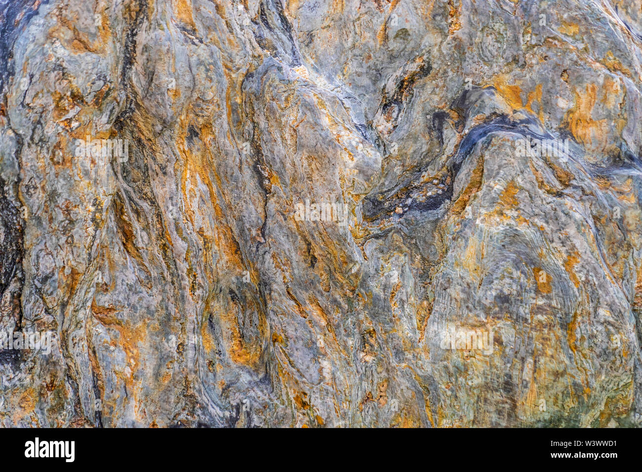 curve yellow Rock layer surface marble for texture background Stock ...