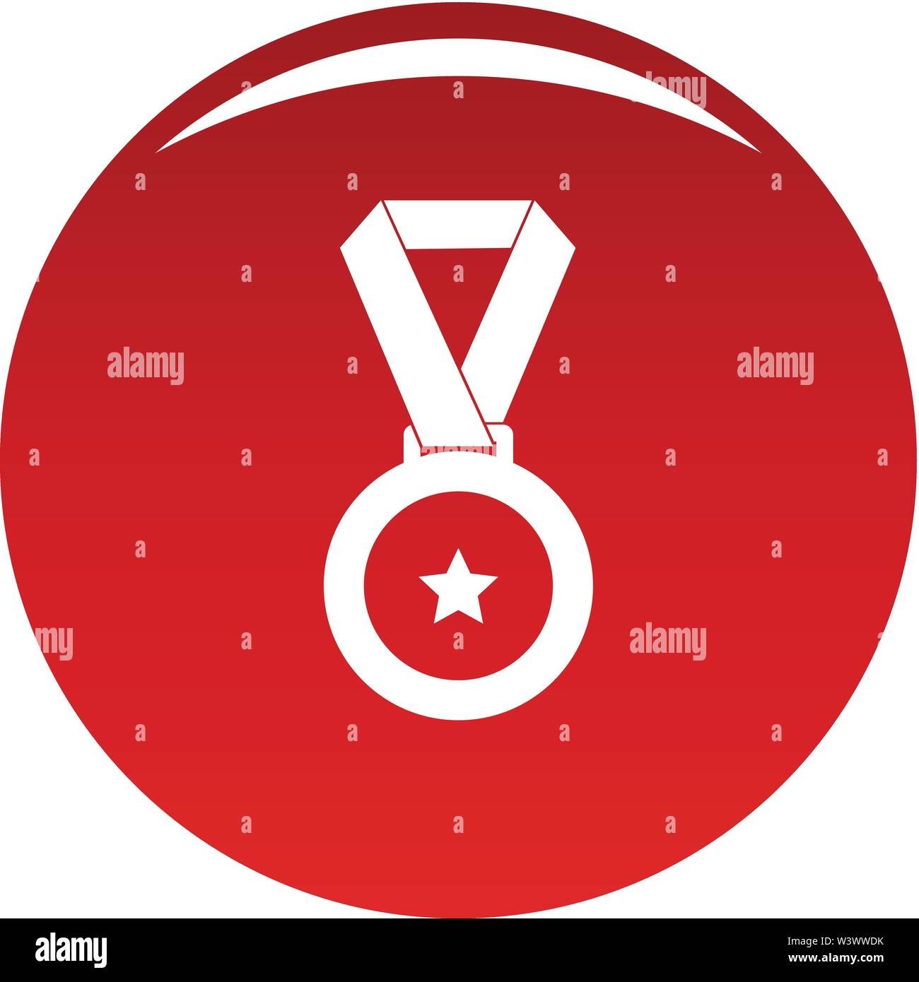 Medal icon. Simple illustration of medal vector icon for any any design ...