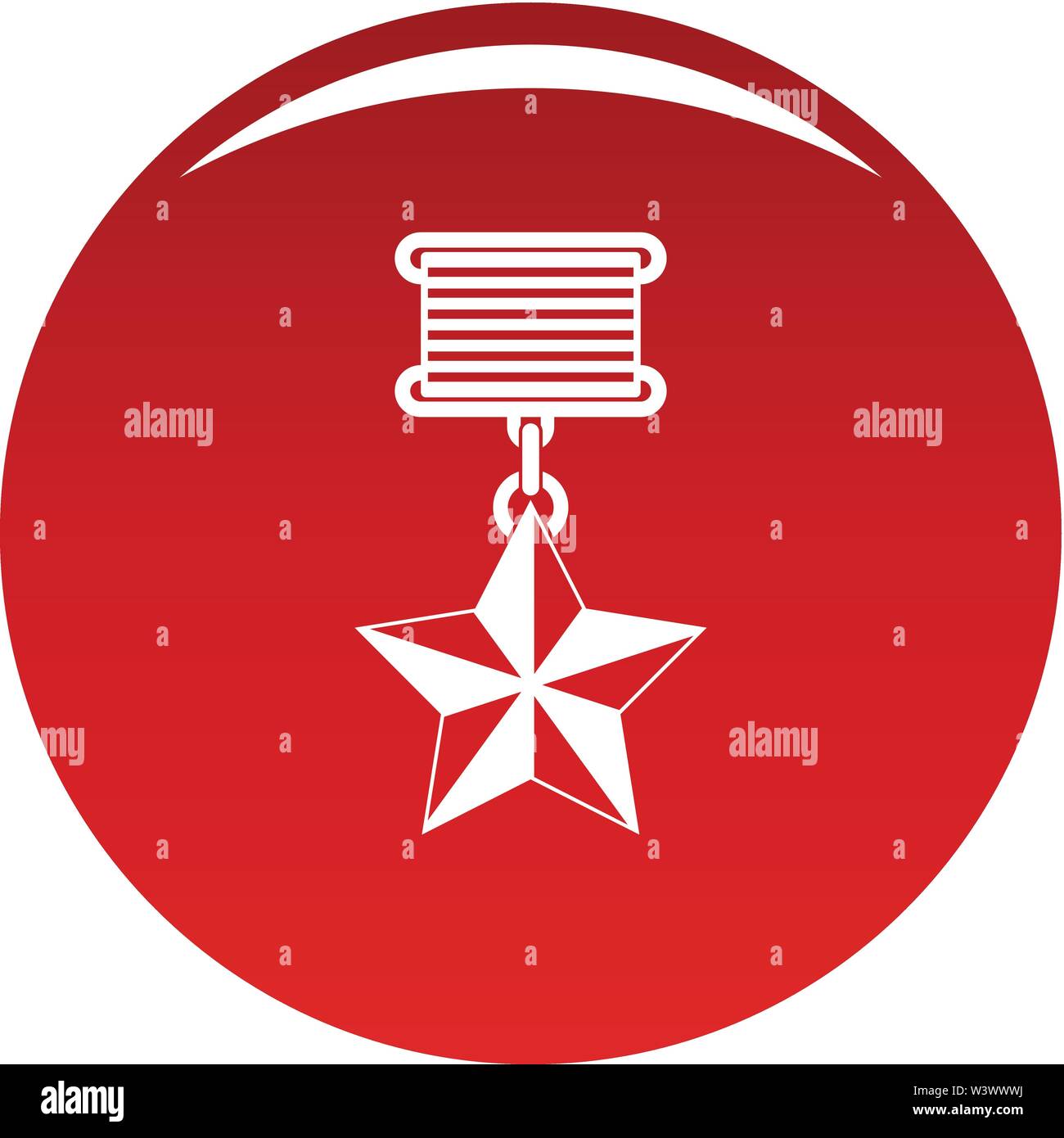 Medal icon. Simple illustration of medal vector icon for any any design ...