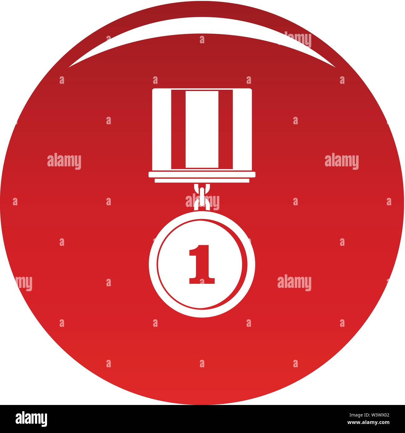 Medal icon. Simple illustration of medal vector icon for any any design ...
