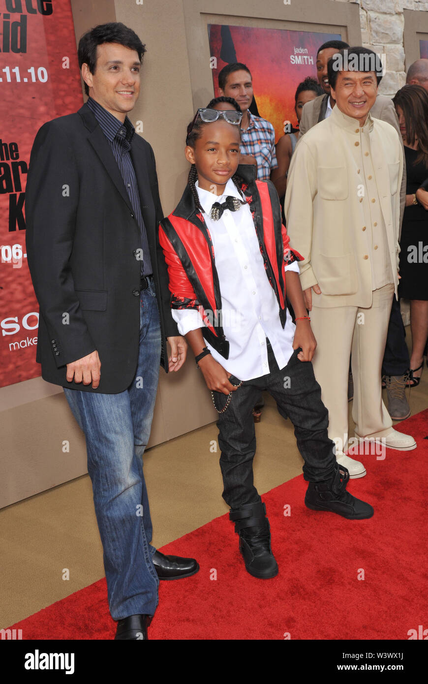 LOS ANGELES, CA. June 07, 2010: Jackie Chan & Jaden Smith & Ralph ...