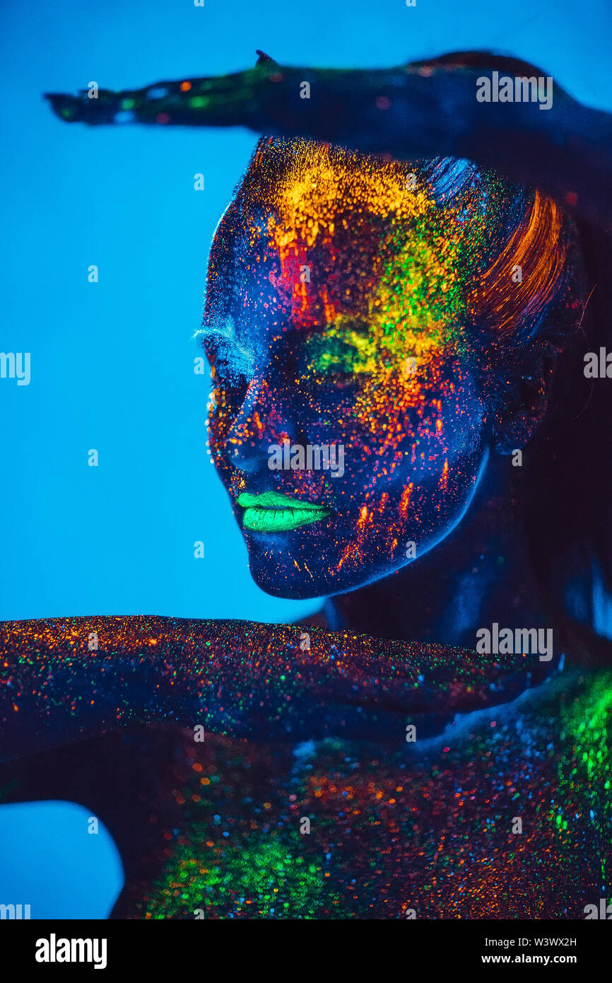 Fluorescent powder hi-res stock photography and images - Alamy