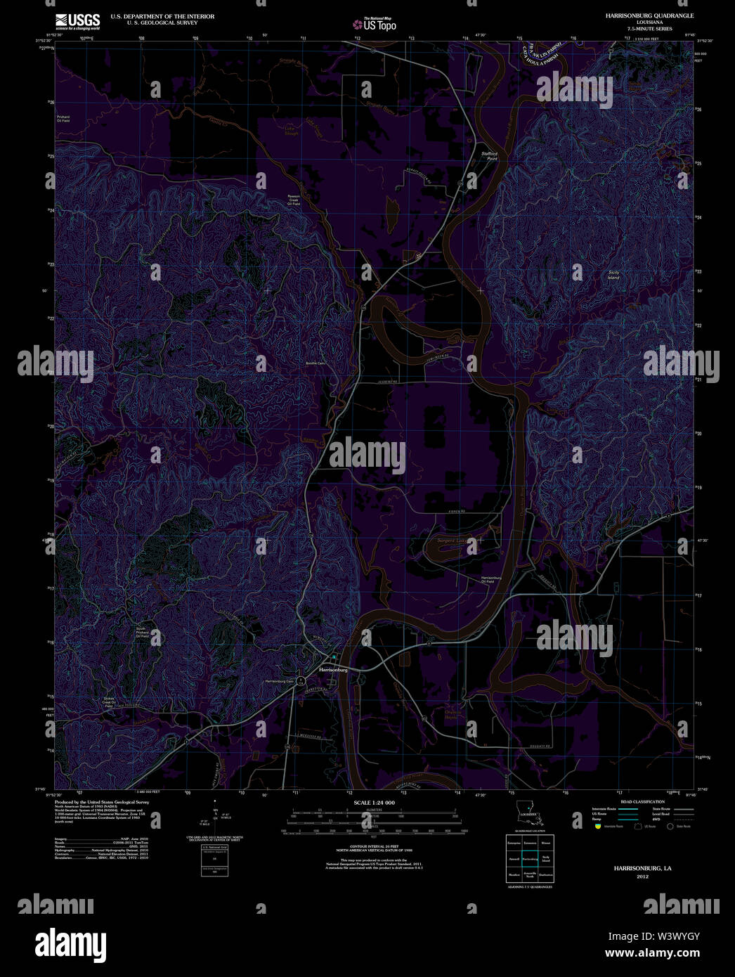 Map of harrisonburg hi-res stock photography and images - Alamy