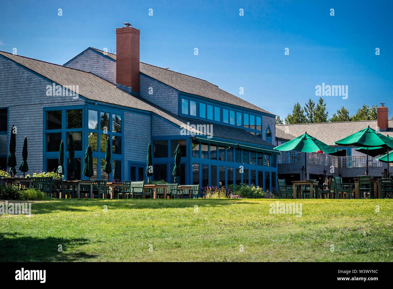 Acadia National Park, ME, USA - August 15, 2018: The Jordan Pond House ...