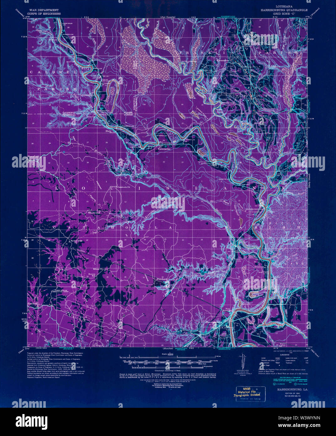 Map of harrisonburg hi-res stock photography and images - Alamy