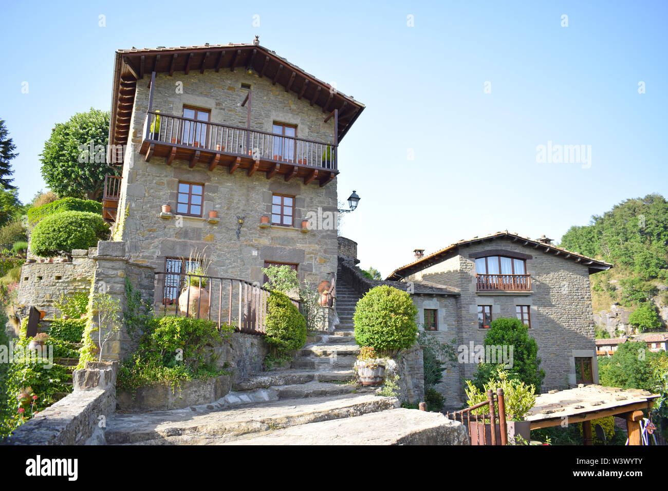 Rupit, medieval village in the province of Barcelona Stock Photo - Alamy