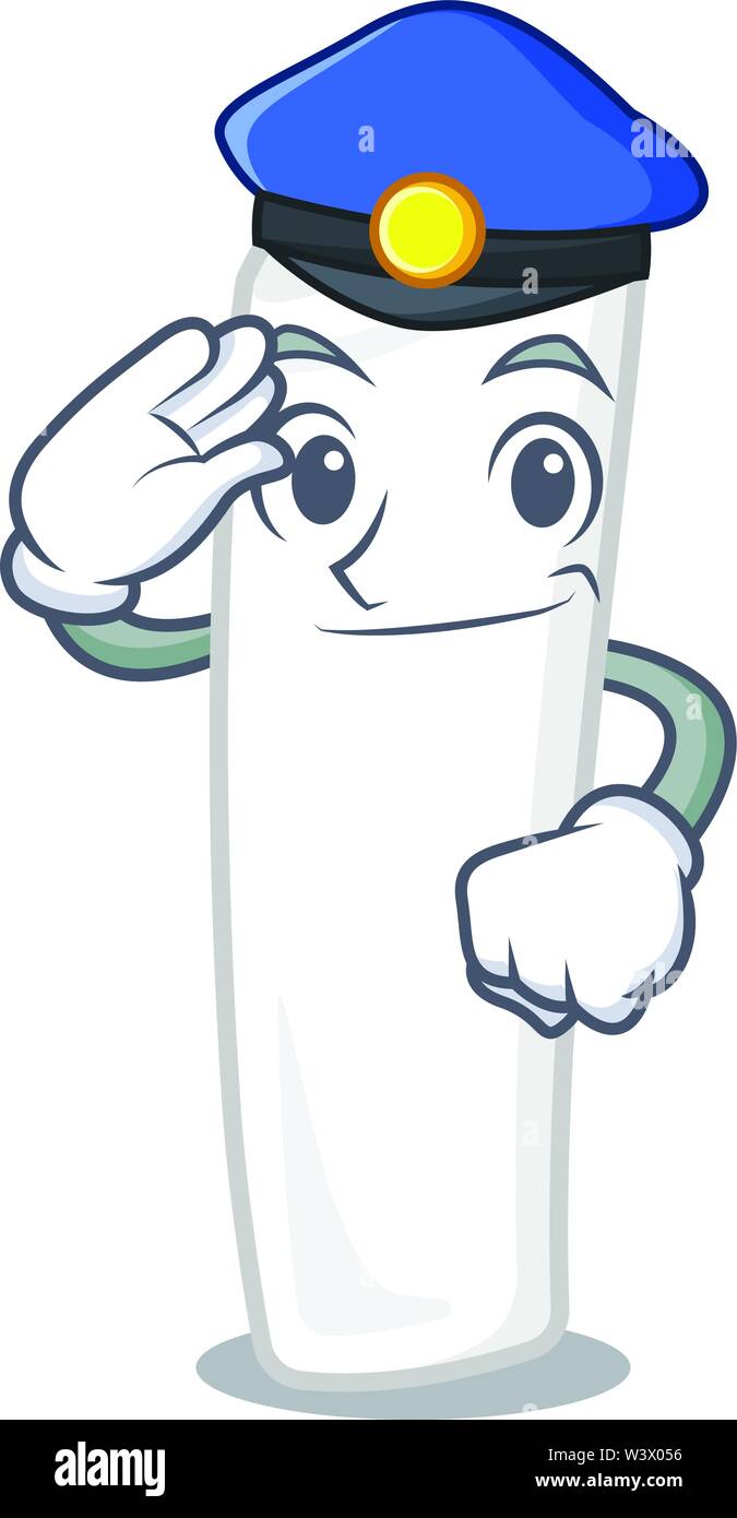 Police chalk isolated with in the mascot vector illustration Stock ...