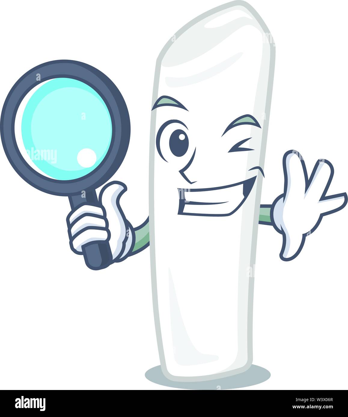 Detective chalk in the a character shape vector illustration Stock ...