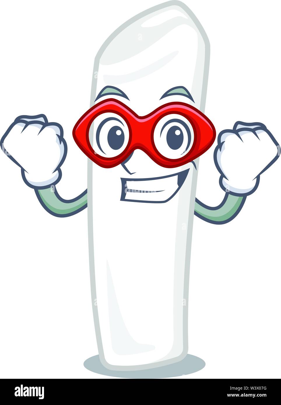 Super hero chalk in the a character shape vector illustration Stock ...