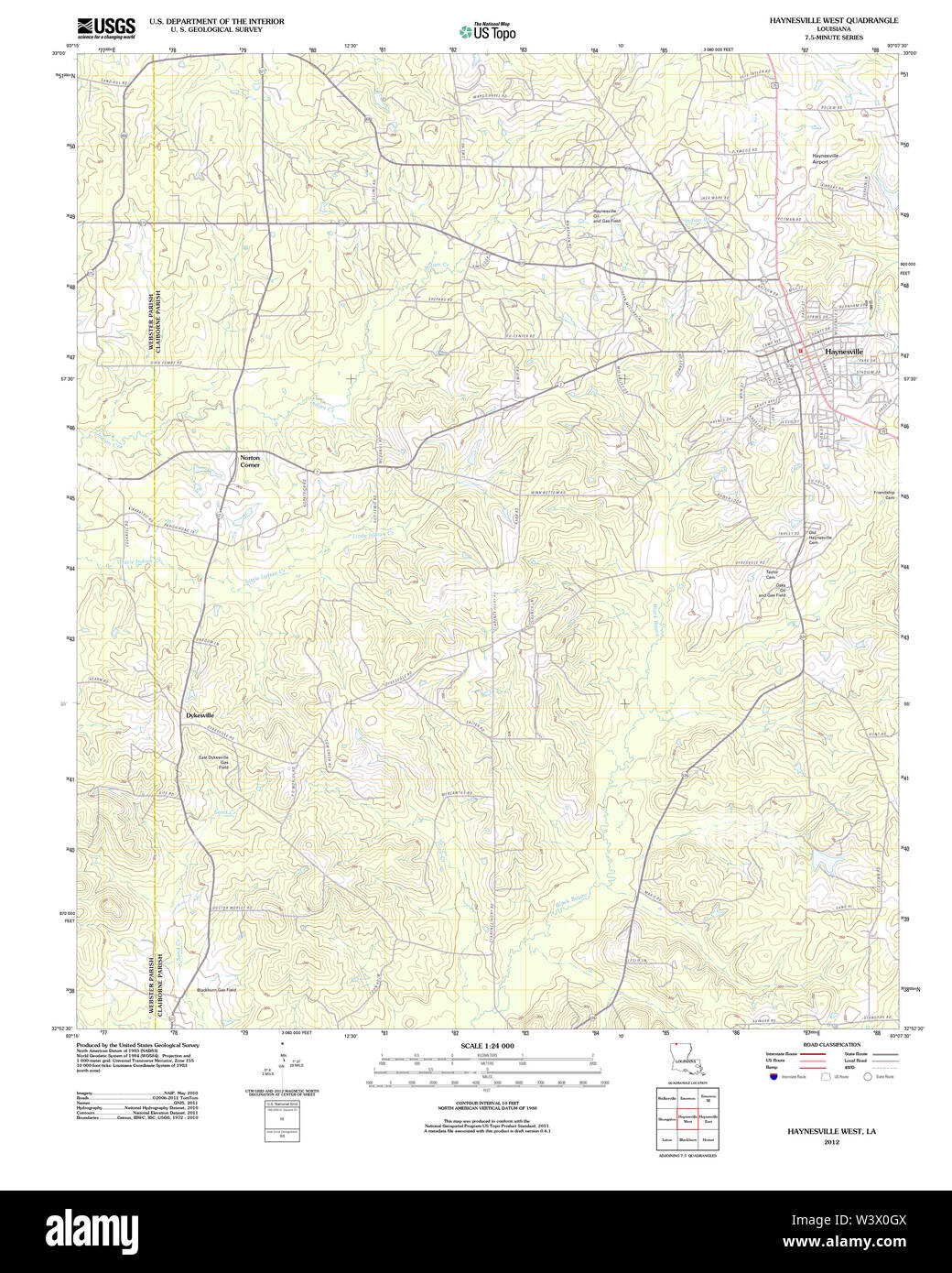 Haynesville map hi-res stock photography and images - Alamy