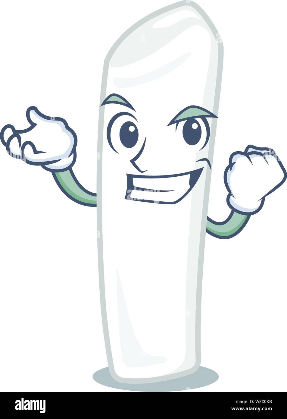 Successful chalk in the a character shape vector illustration Stock ...