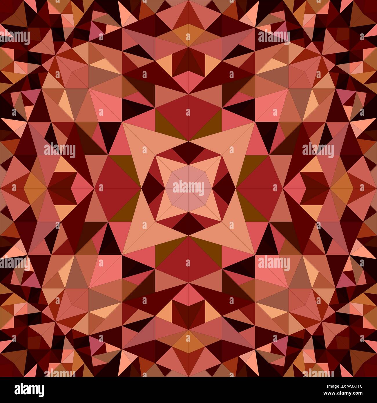 Brown abstract repeating triangle mosaic kaleidoscope pattern wallpaper ...