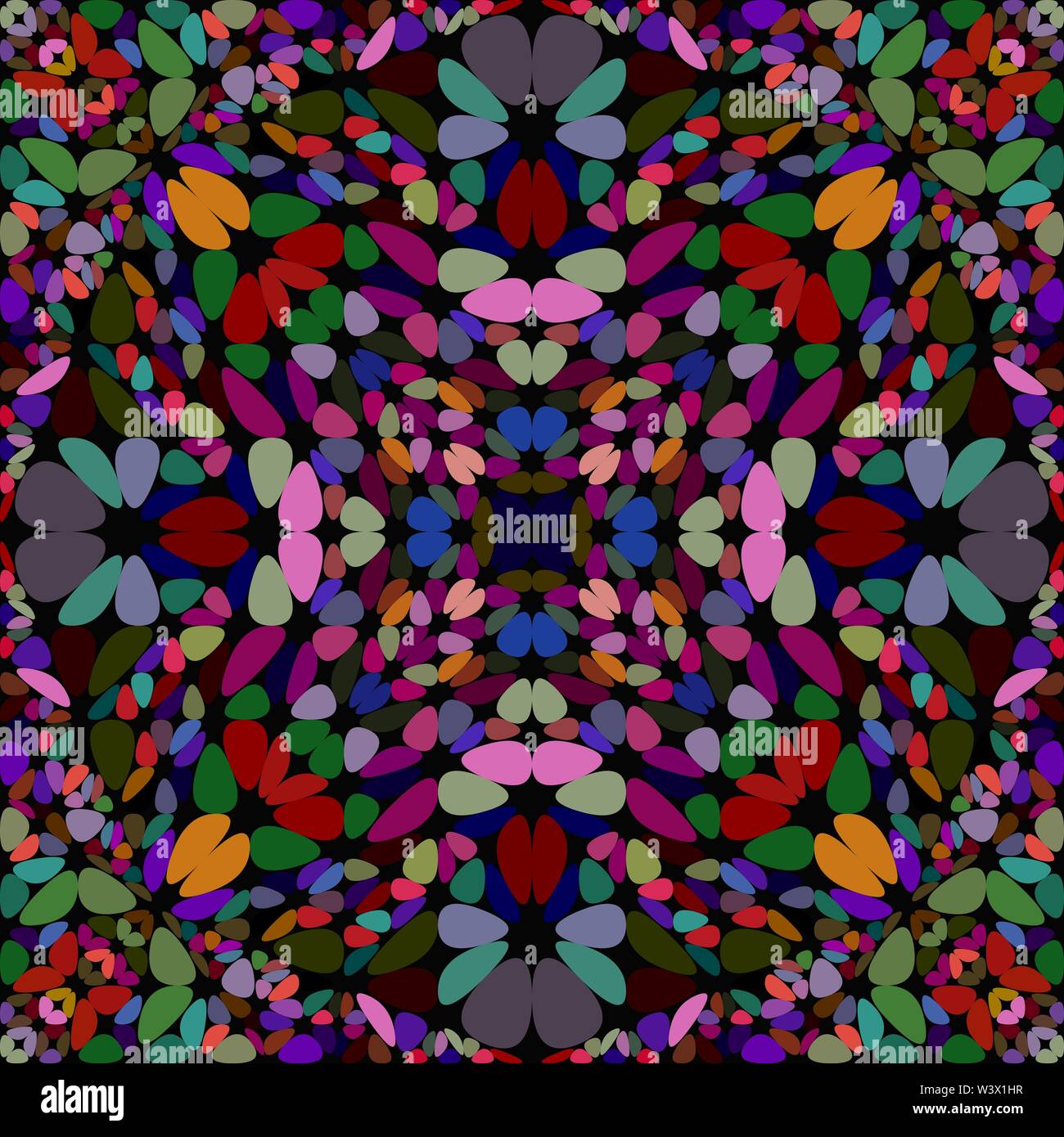 Colorful repeating stone mosaic pattern background design - abstract ...