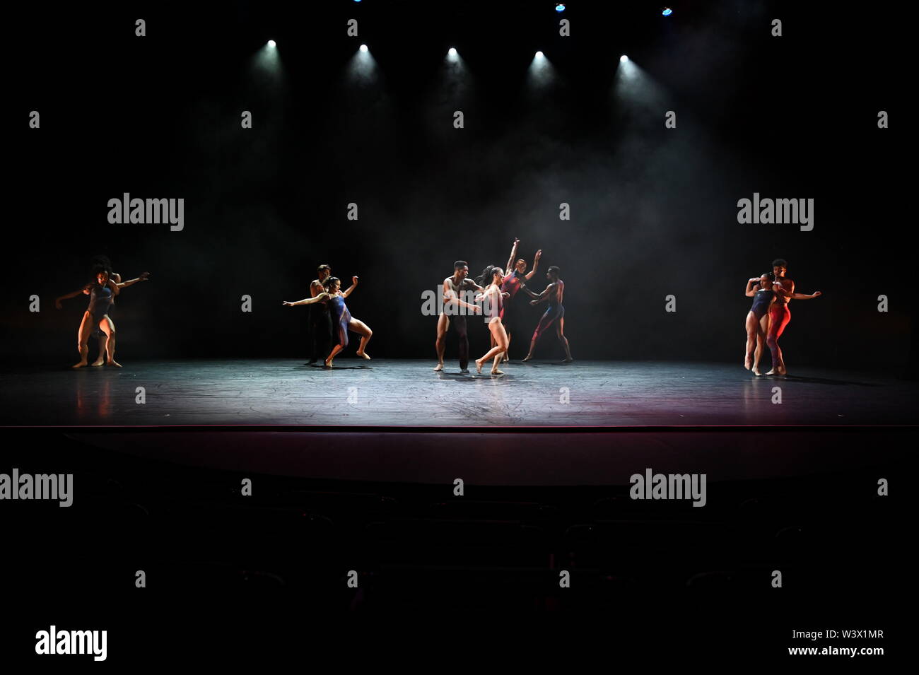 Cologne, Germany. 17th July, 2019. Dancers of the dance company ...