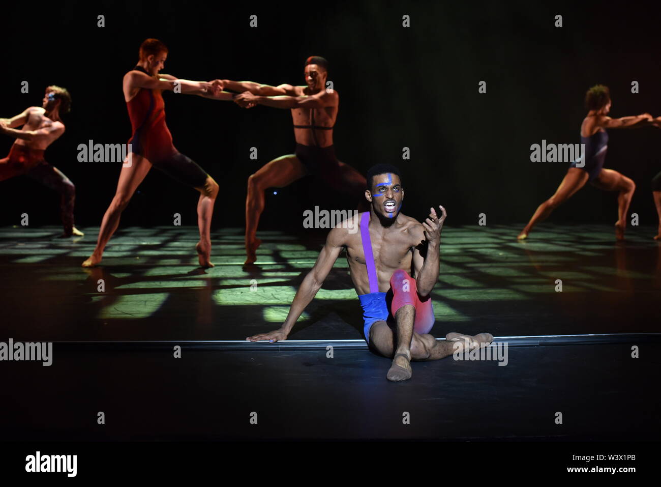 Cologne, Germany. 17th July, 2019. Dancers of the dance company ...