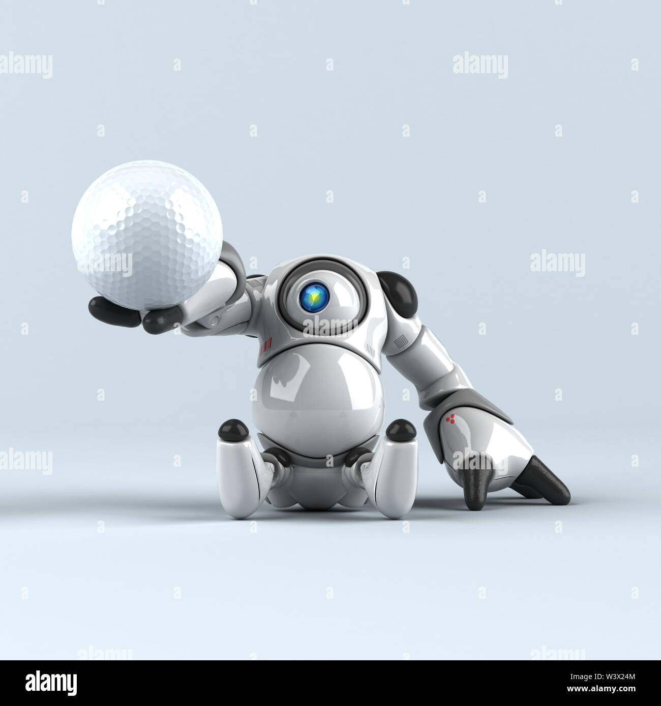 Big robot - 3D Illustration Stock Photo - Alamy