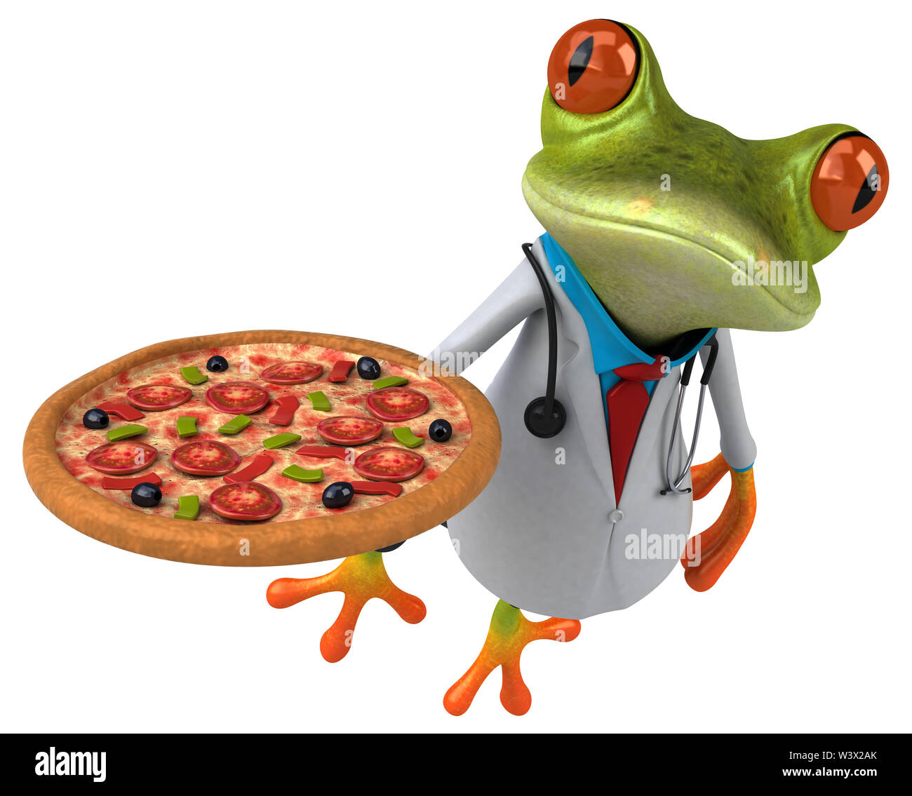 Frog doctor - 3D Illustration Stock Photo - Alamy