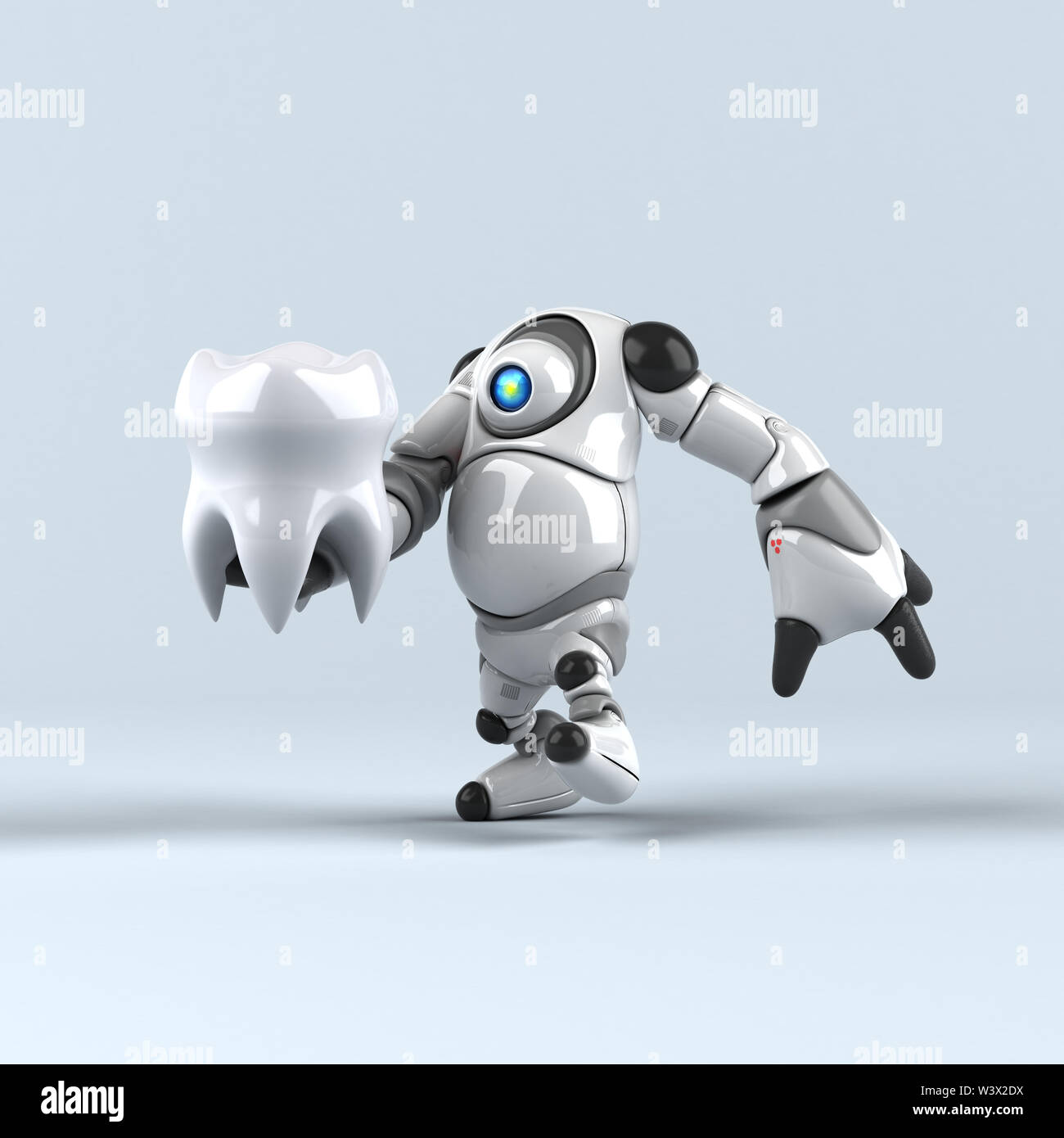 Big robot - 3D Illustration Stock Photo - Alamy