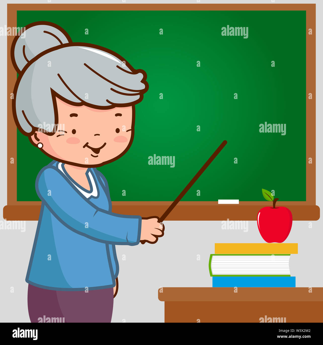 Female Teacher Teaching Clipart