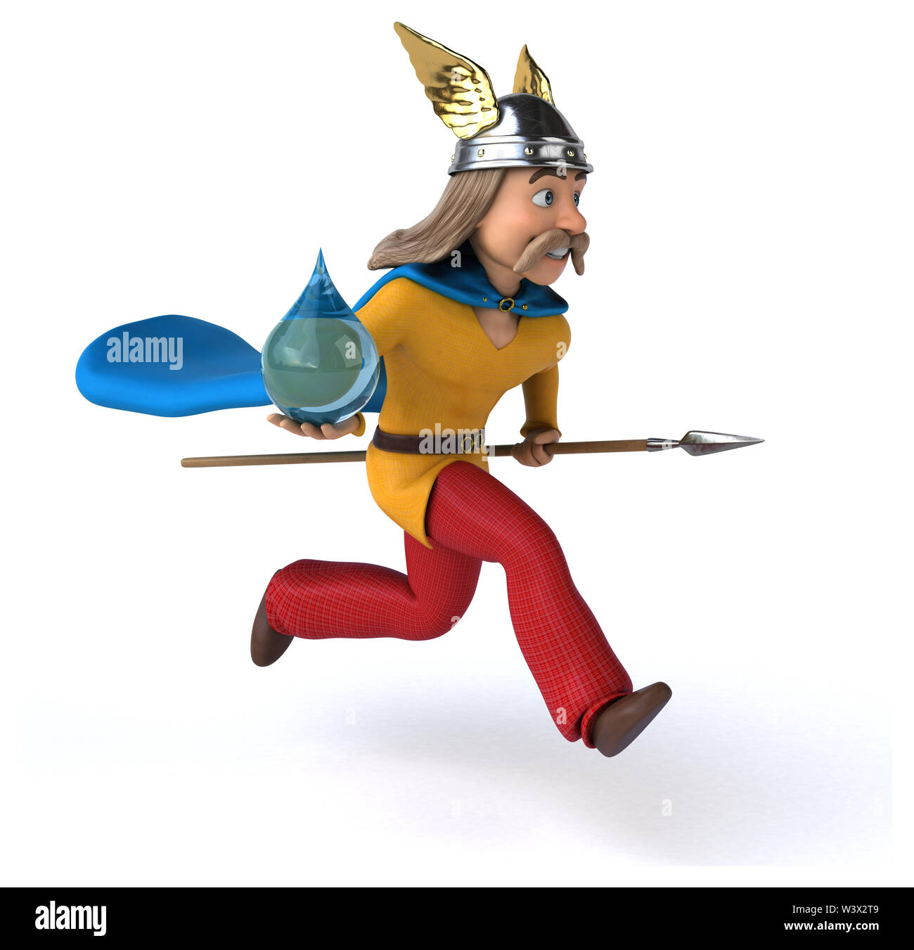 Fun gaulois - 3D Illustration Stock Photo - Alamy