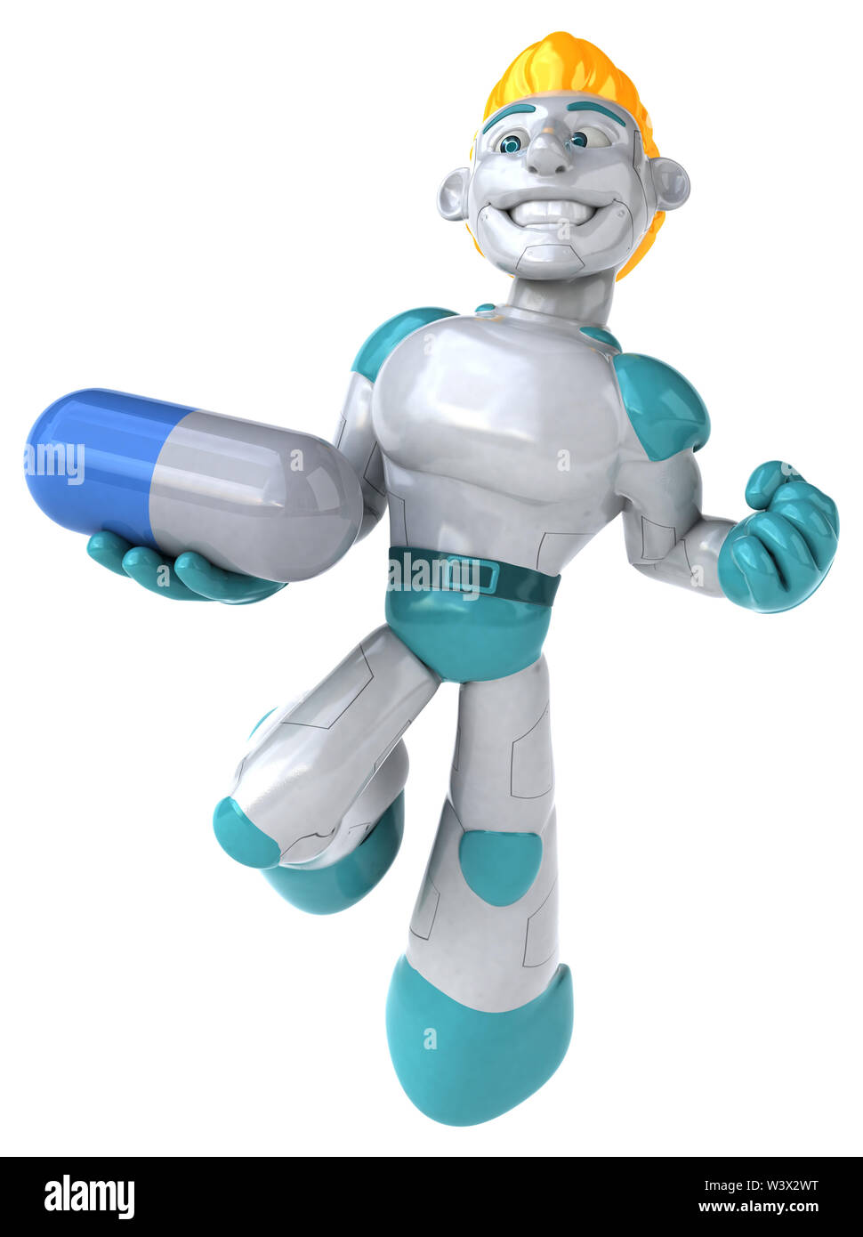 Robot - 3D Illustration Stock Photo - Alamy