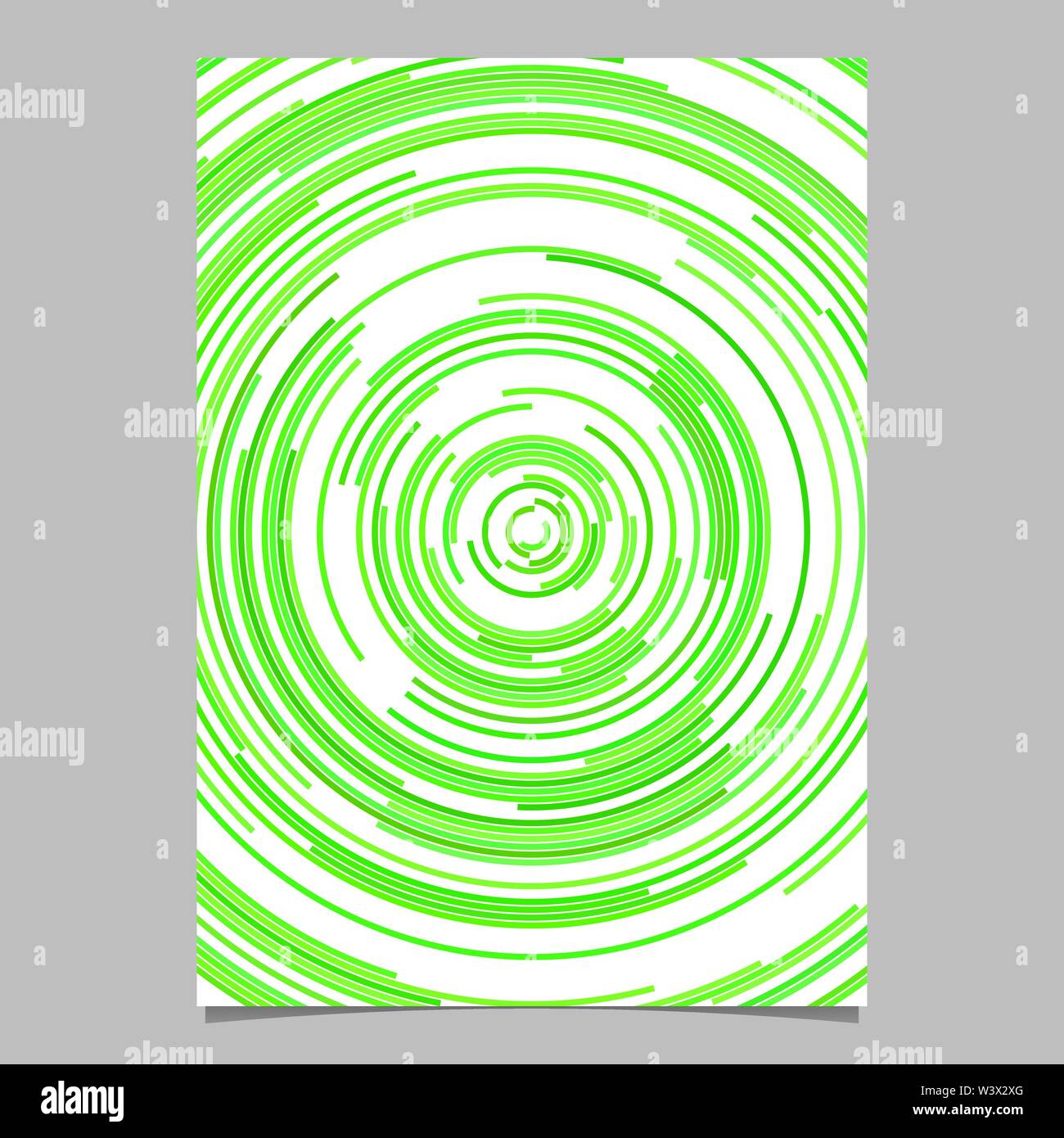 Green round abstract brochure background template - vector design from ...