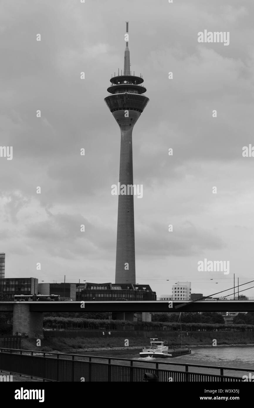Rheinturm Black and White Stock Photos & Images - Alamy