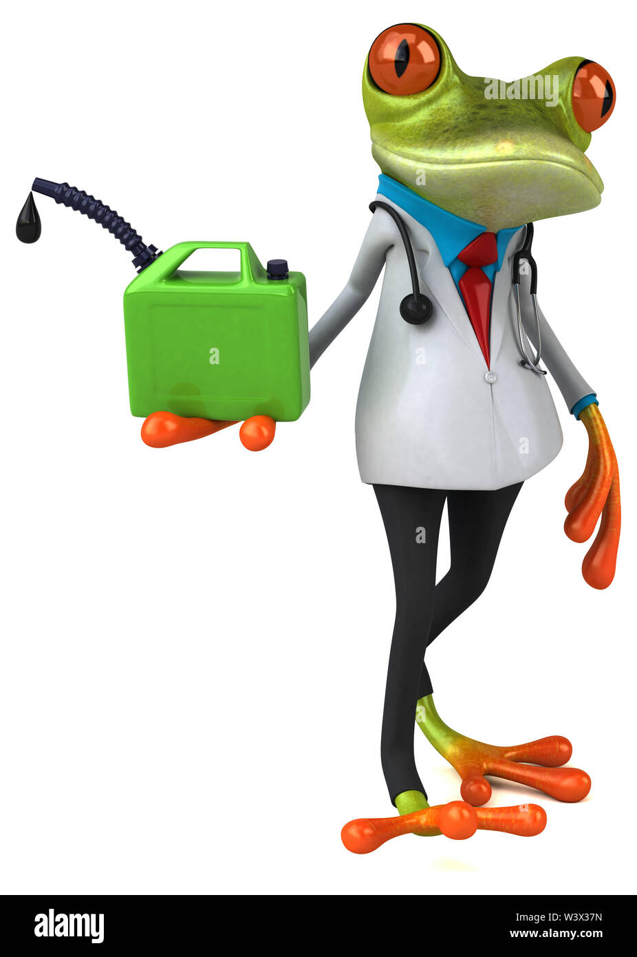 Frog doctor - 3D Illustration Stock Photo - Alamy