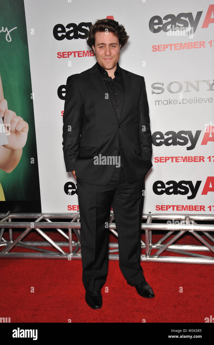 LOS ANGELES, CA. September 13, 2010: Jameson Moss at the premiere of ...