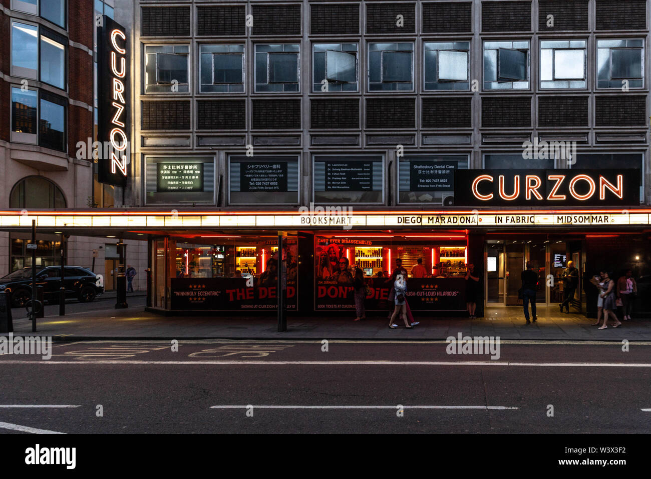 Curzon Soho cinema, Shaftesbury Avenue, London W1, England, UK Stock ...