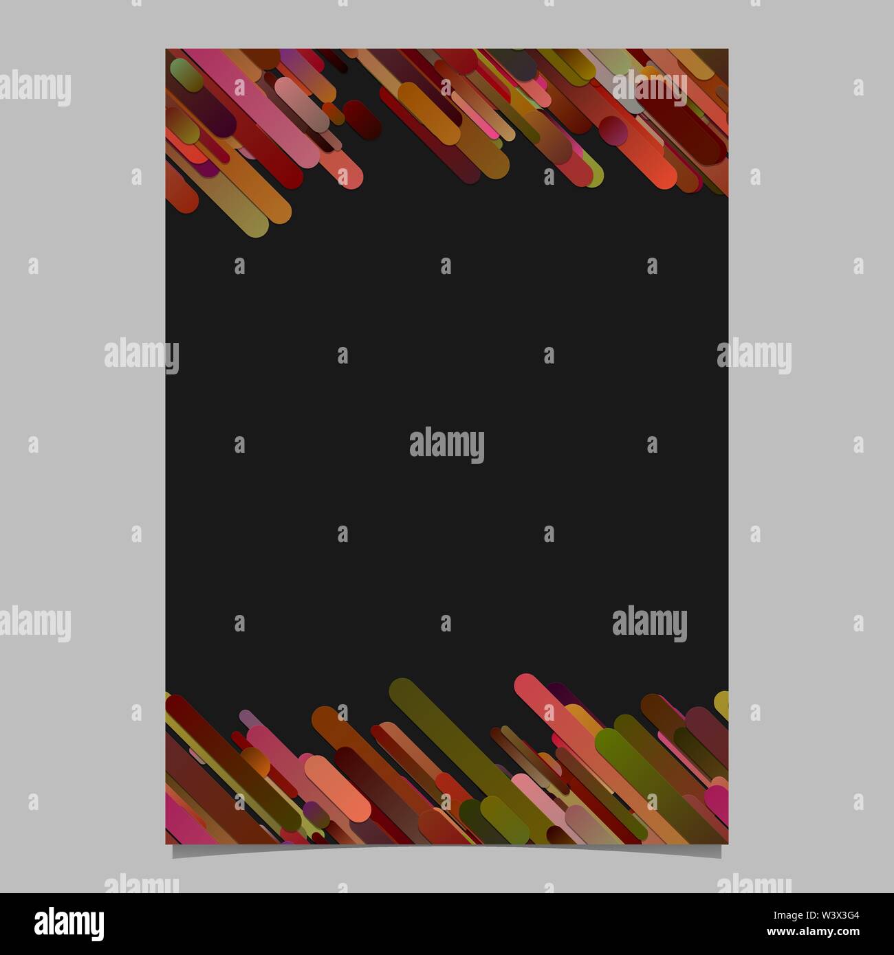 Abstract modern brochure border tempate - vector page background design ...