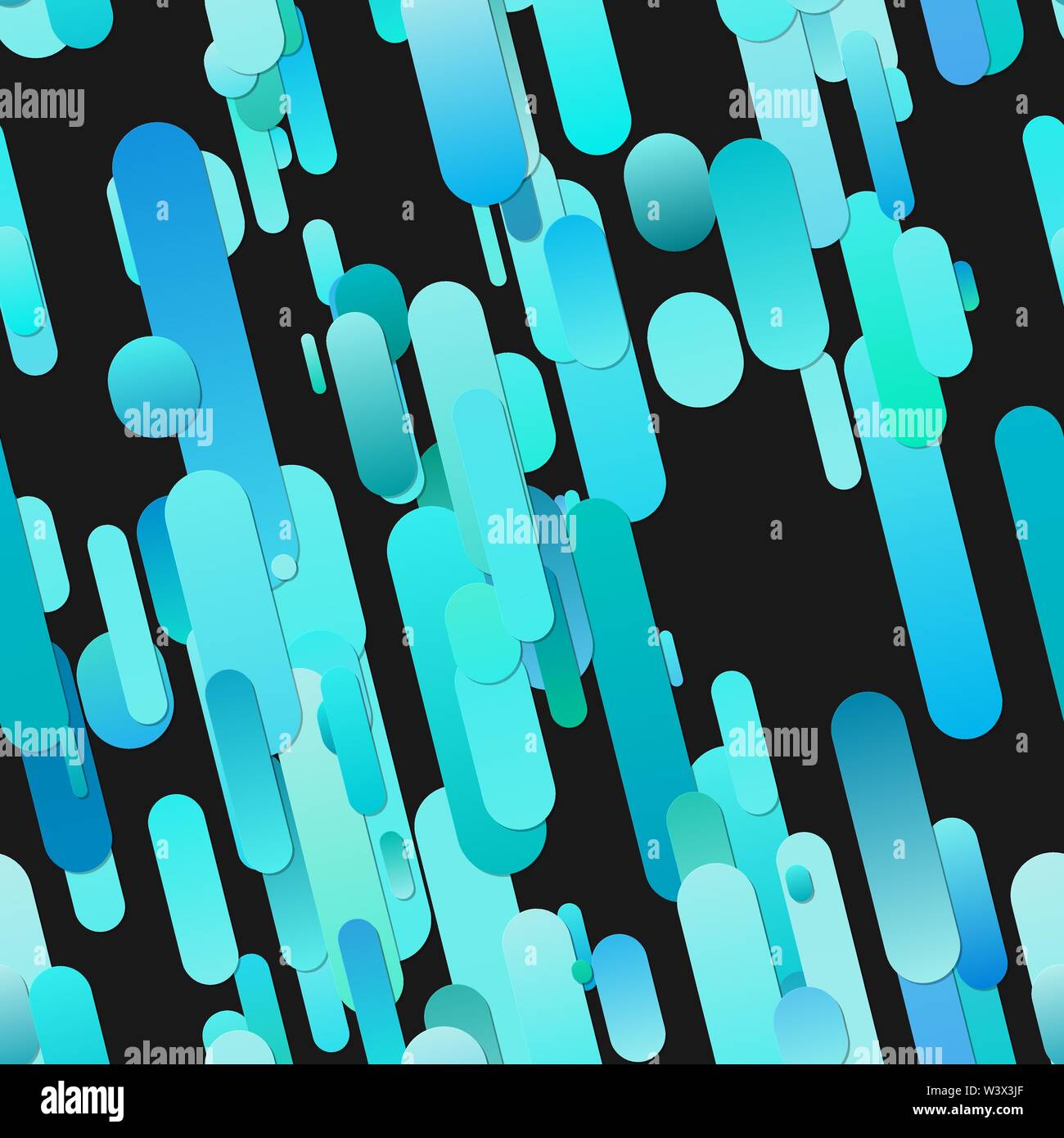 Seamless gradient rounded stripe pattern background - trendy vector illustration Stock Vector ...