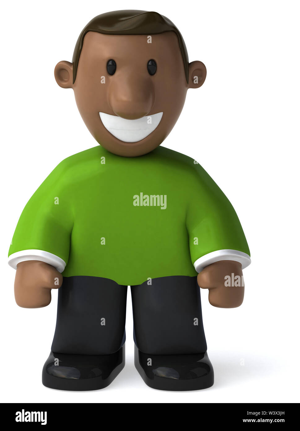 Cartoon guy - 3D Illustration Stock Photo - Alamy