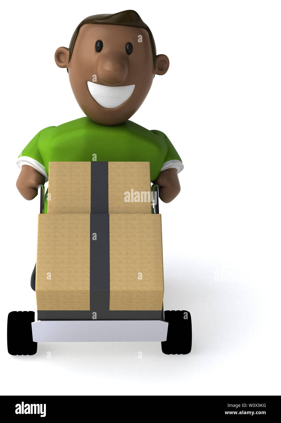 Cartoon guy - 3D Illustration Stock Photo - Alamy