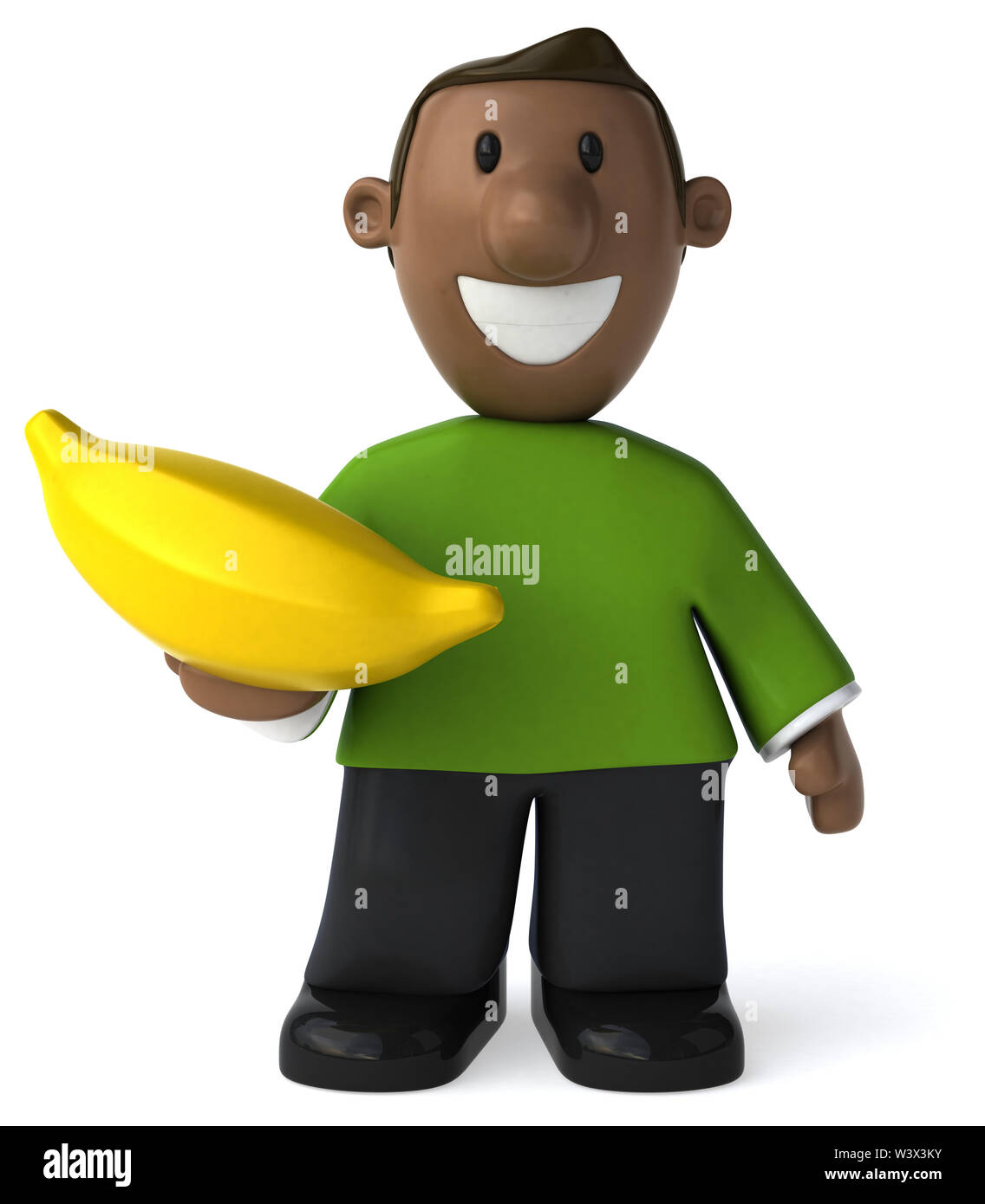 Cartoon guy - 3D Illustration Stock Photo - Alamy