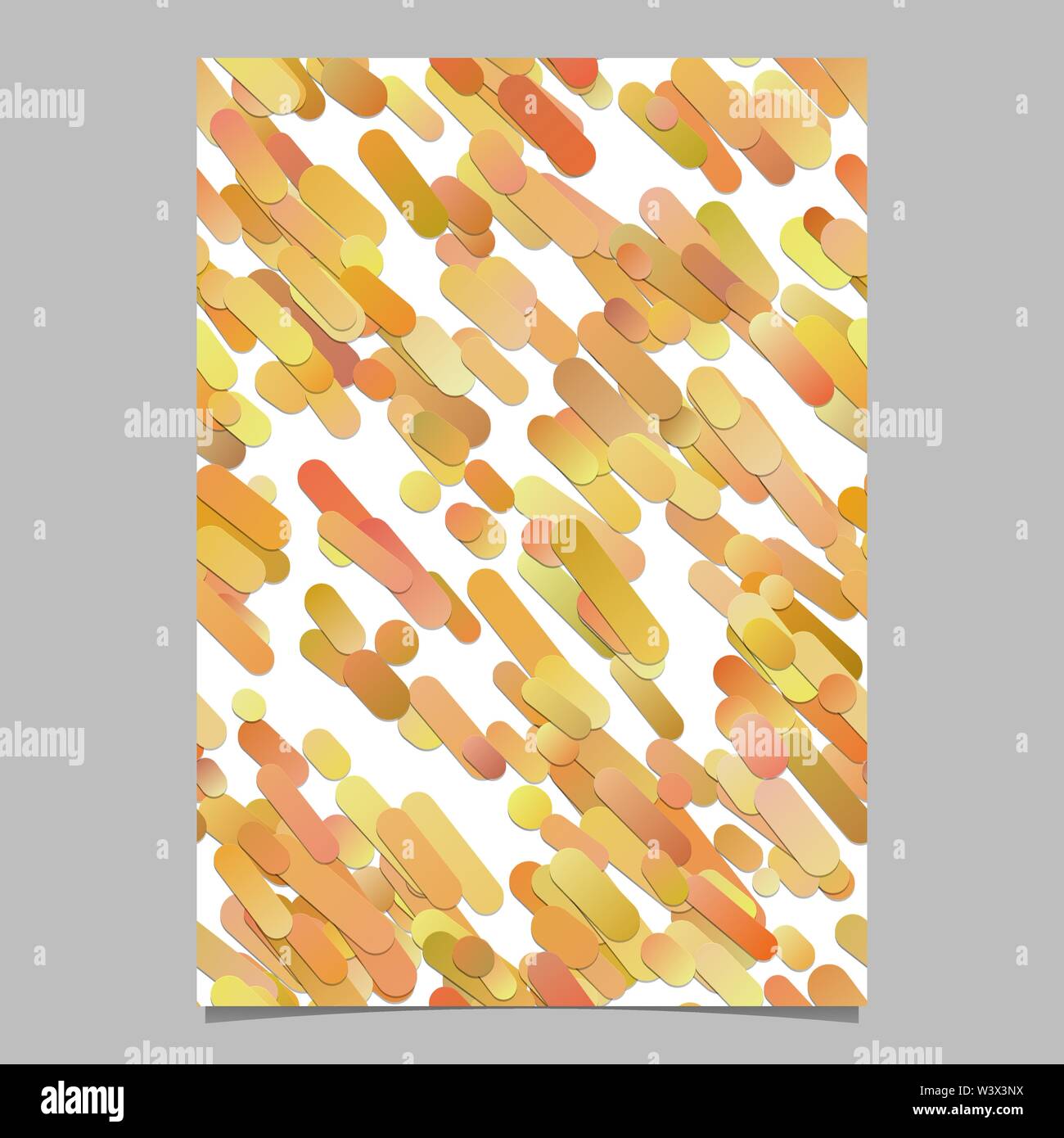 Orange Modern Gradient Diagonal Rounded Stripe Pattern Brochure Background Template Graphics