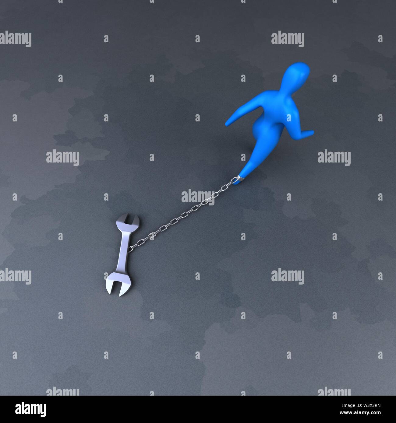 Burden symbol - 3D Illustration Stock Photo - Alamy