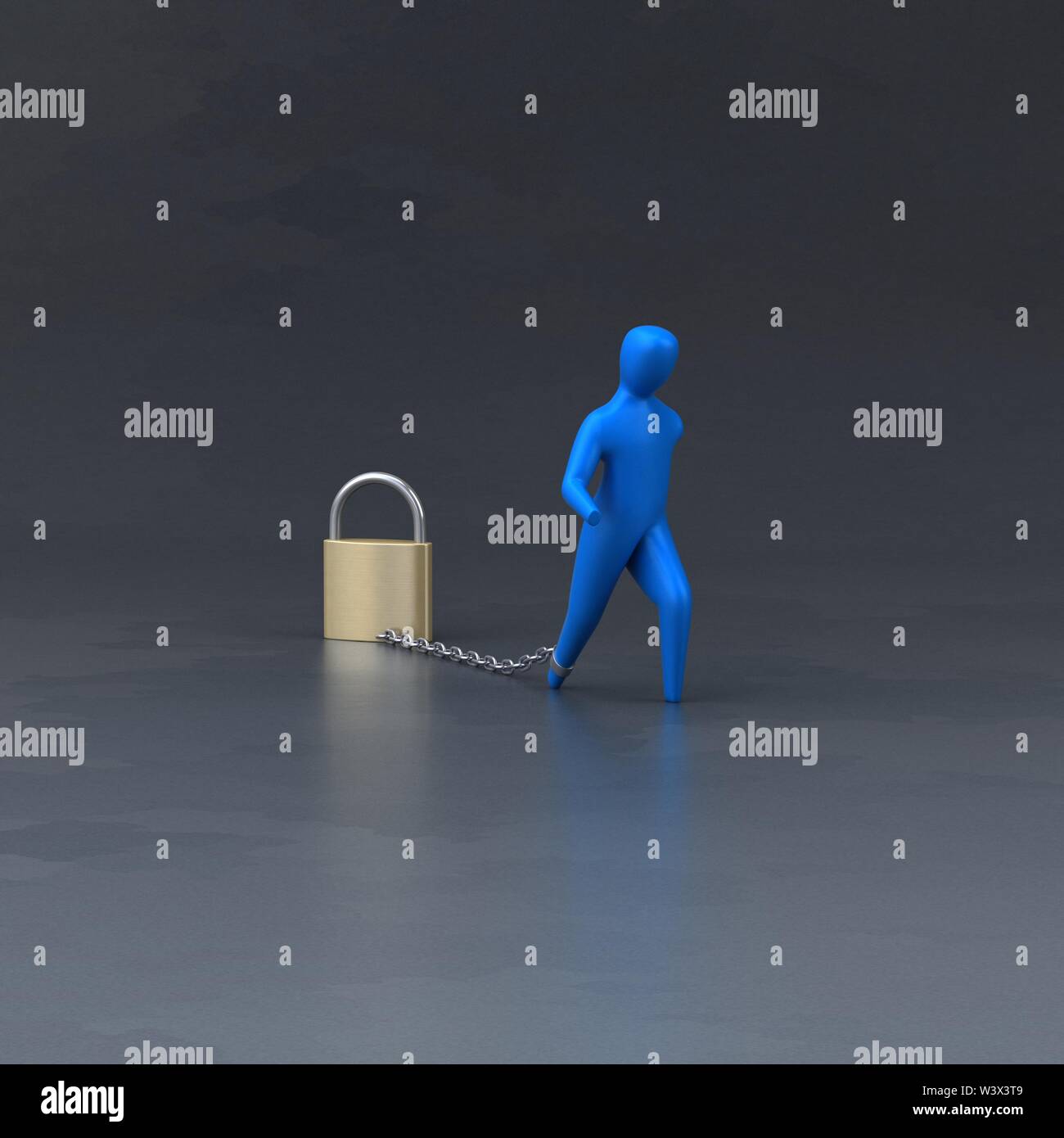 Burden symbol - 3D Illustration Stock Photo - Alamy