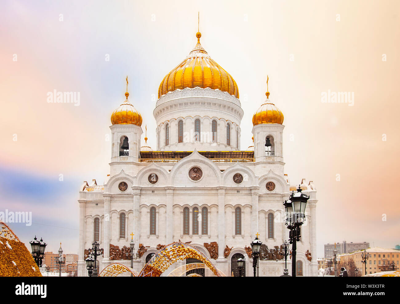 Moscow Christmas Cathedral of Christ the Saviour Stock Photo - Alamy