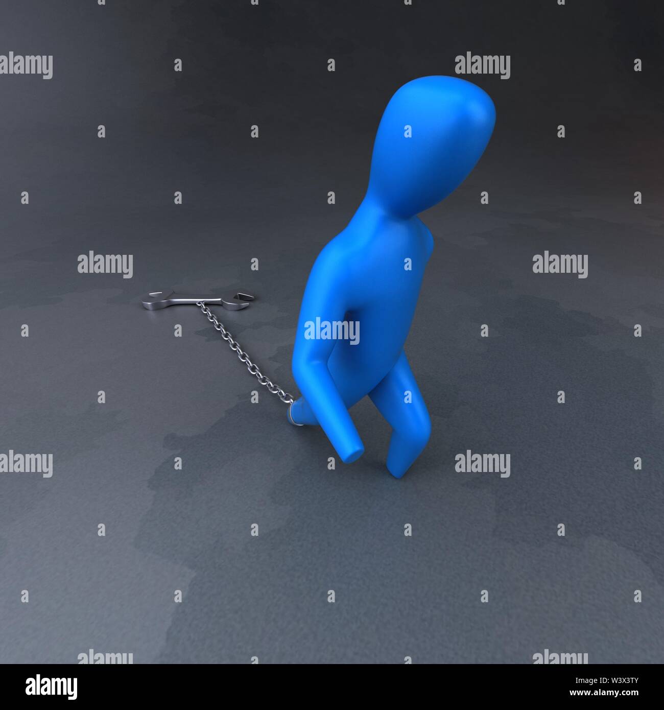 Burden symbol - 3D Illustration Stock Photo - Alamy