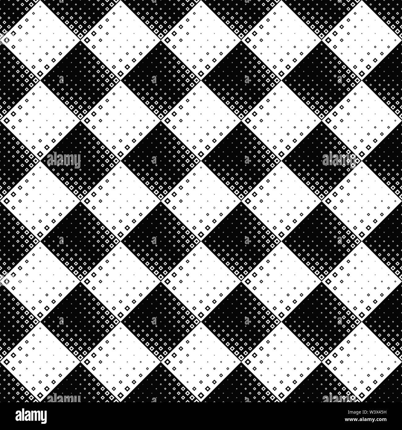 Geometrical Square Pattern Background Abstract Monochrome Vector