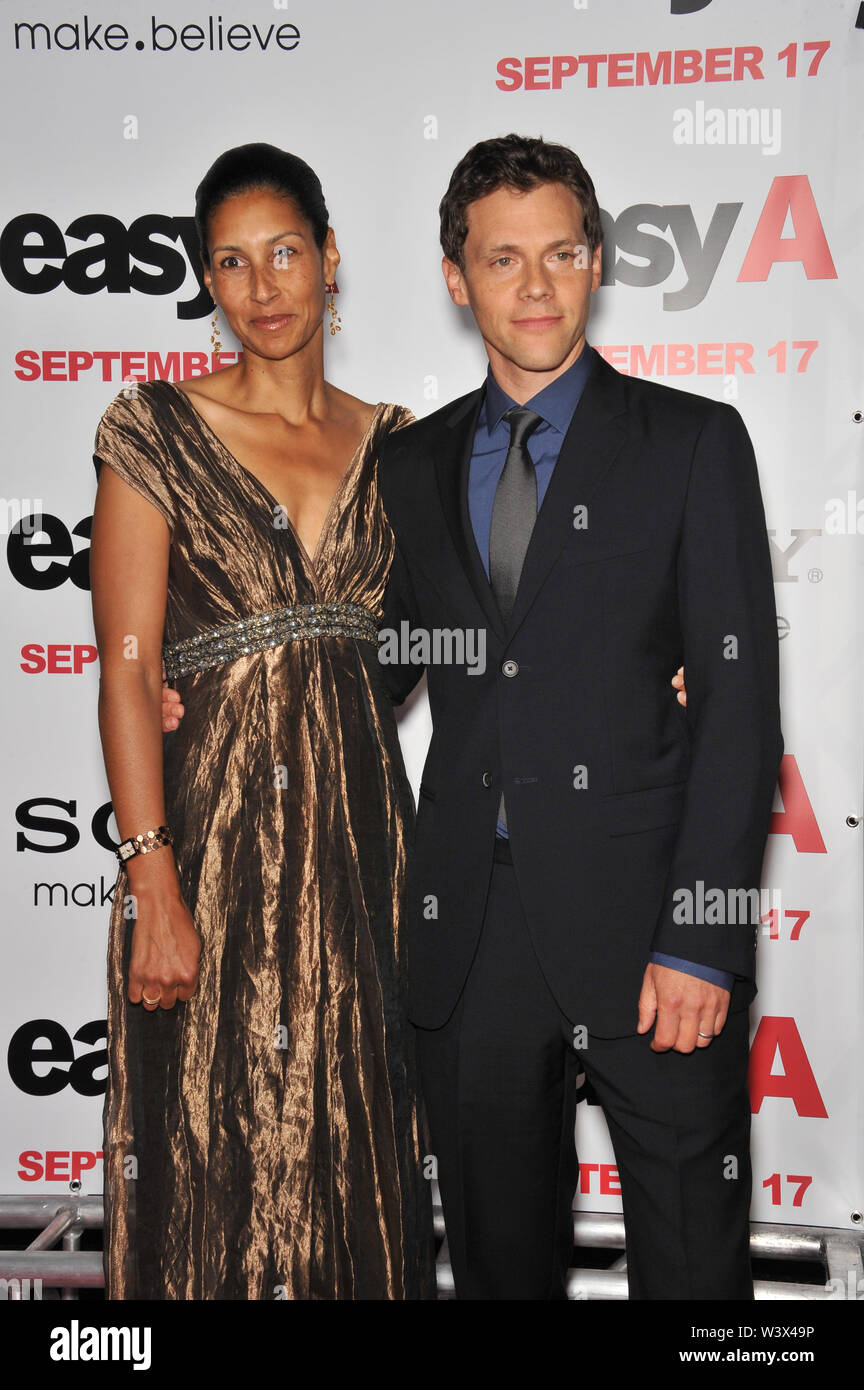 LOS ANGELES, CA. September 14, 2010: Director Will Gluck & wife at the ...