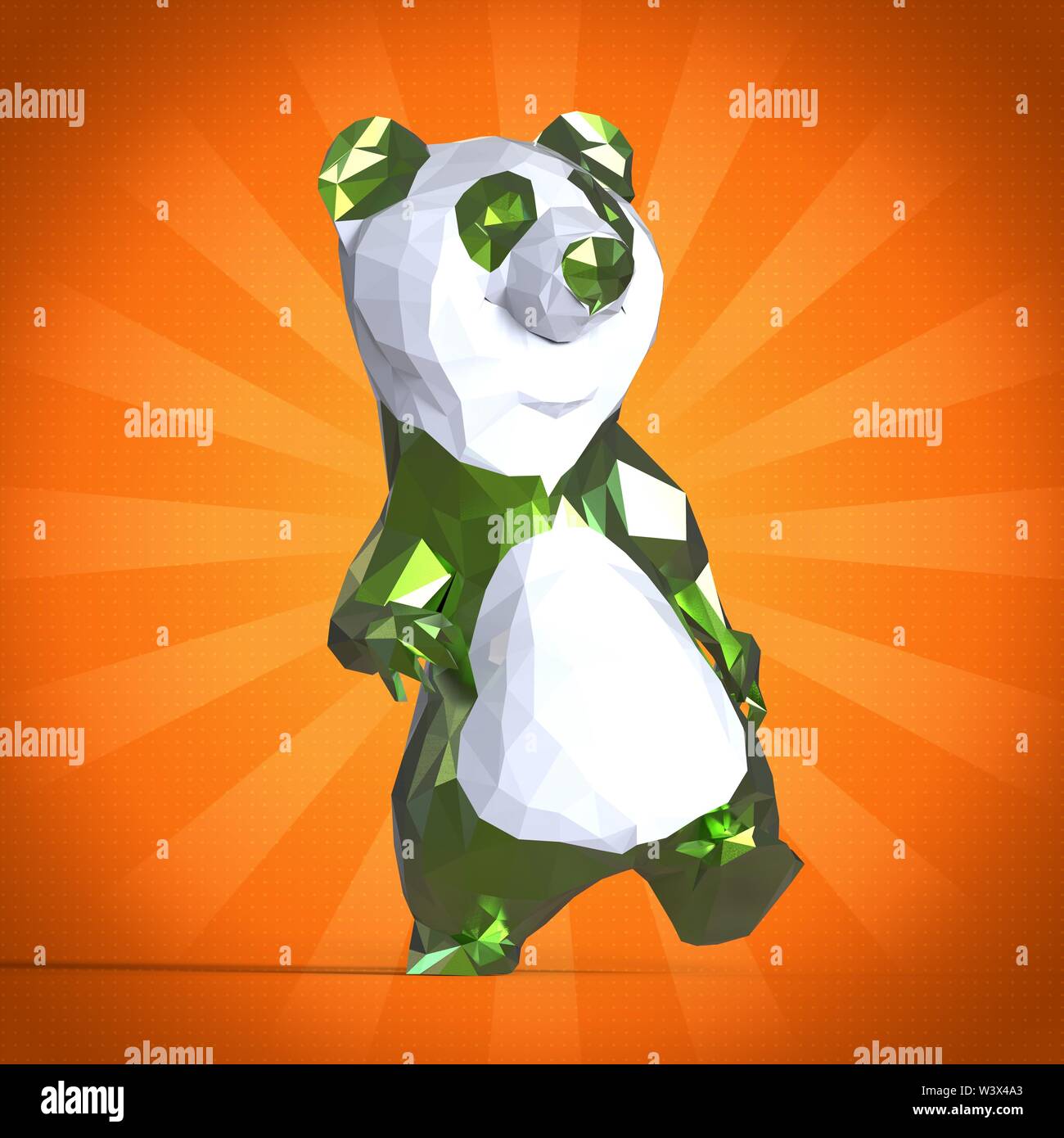 Panda low poly hi-res stock photography and images - Alamy