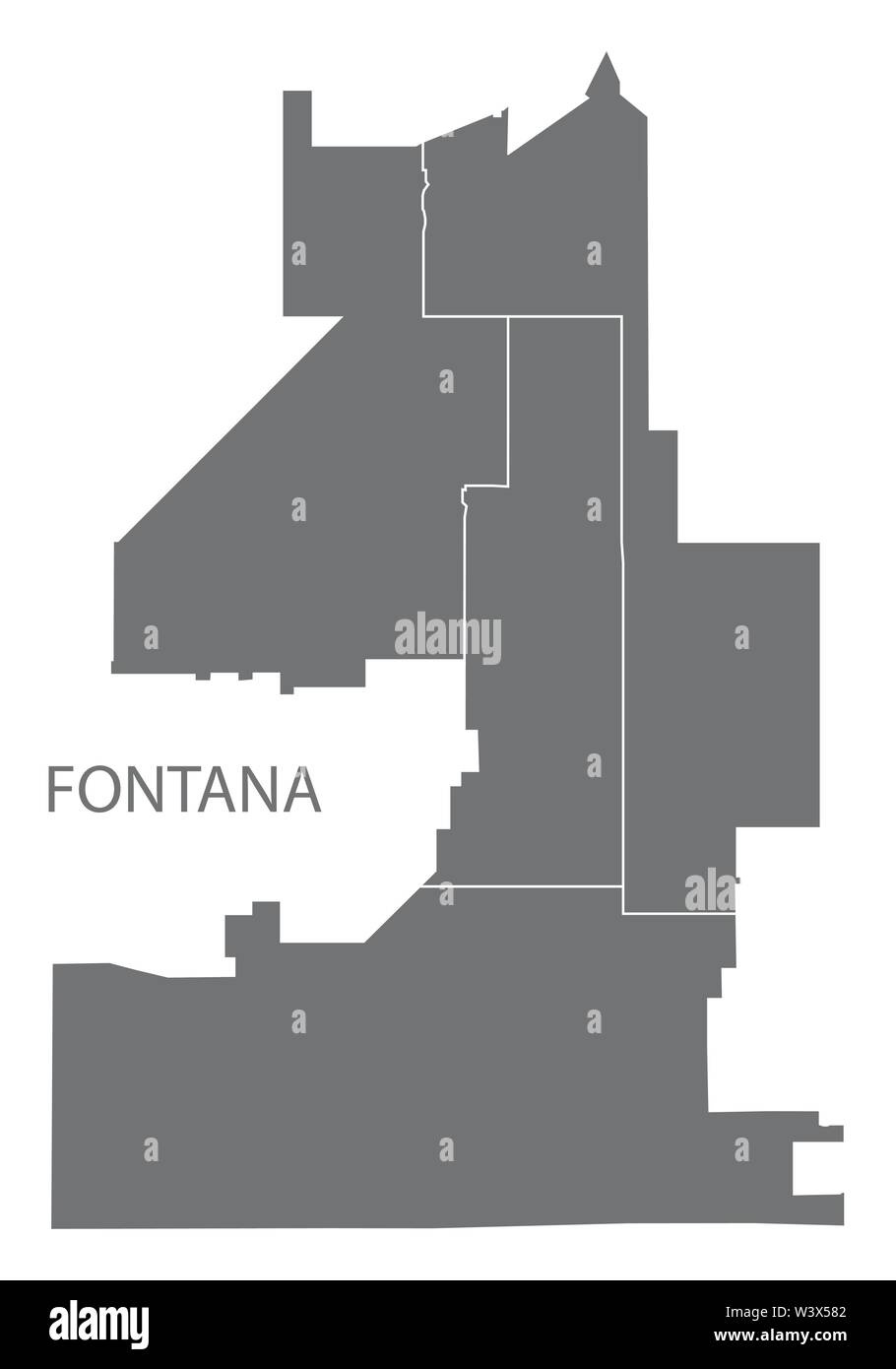 Fontana California Map