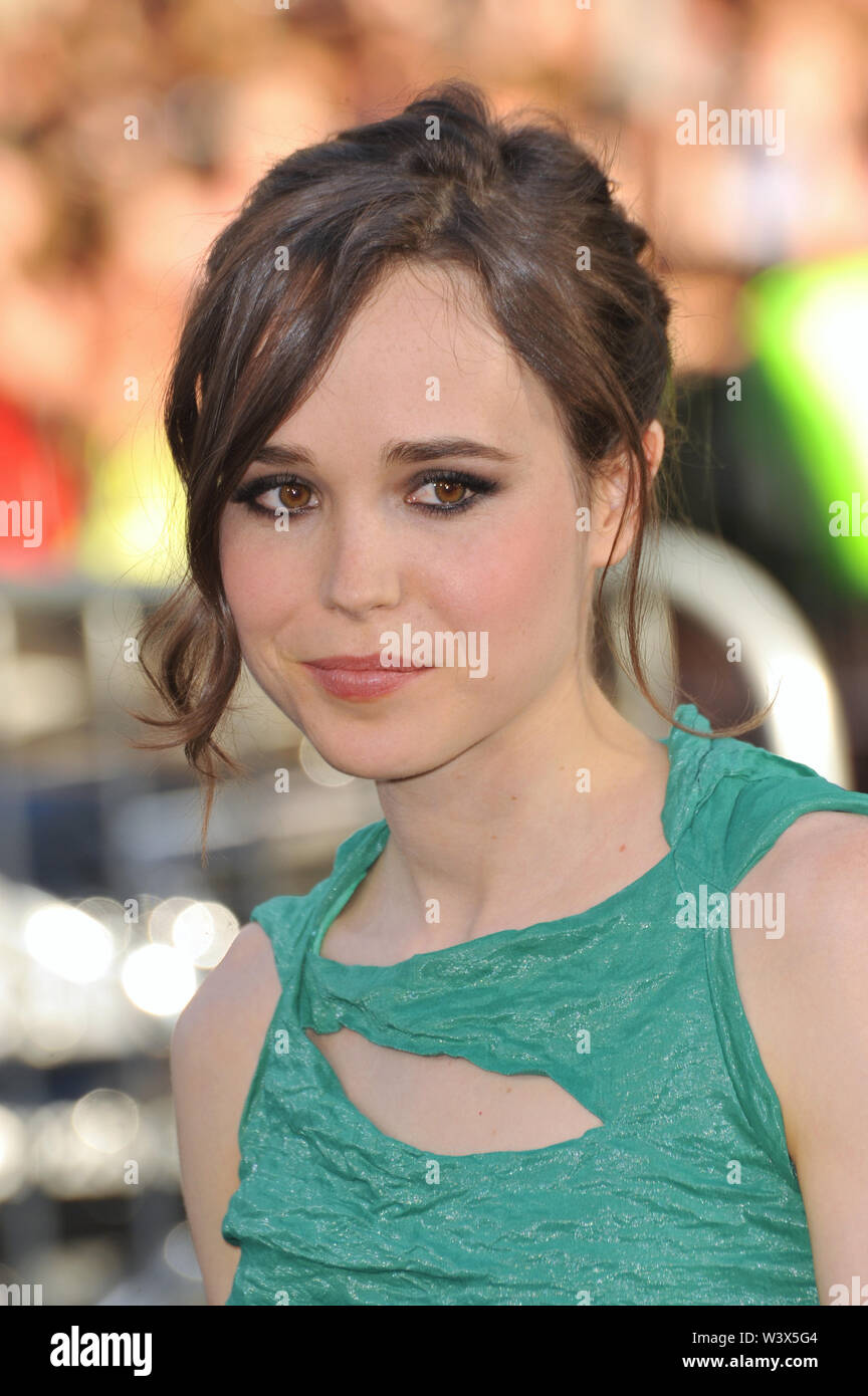 LOS ANGELES, CA. July 13, 2010: Ellen Page at the Los Angeles premiere ...