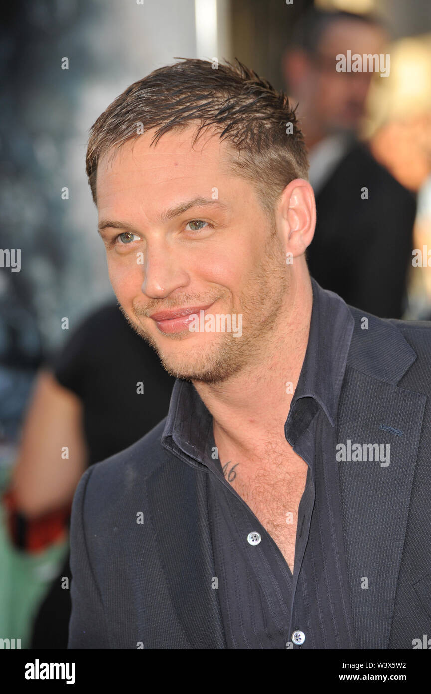 LOS ANGELES, CA. July 13, 2010: Tom Hardy at the Los Angeles premiere ...
