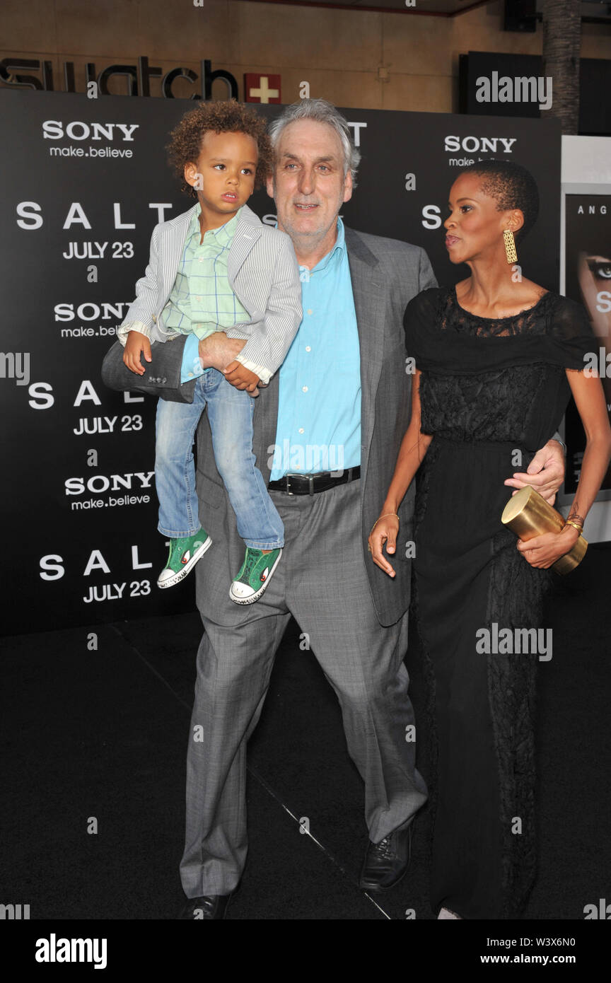 LOS ANGELES, CA. July 19, 2010: Director Phillip Noyce & family at the ...