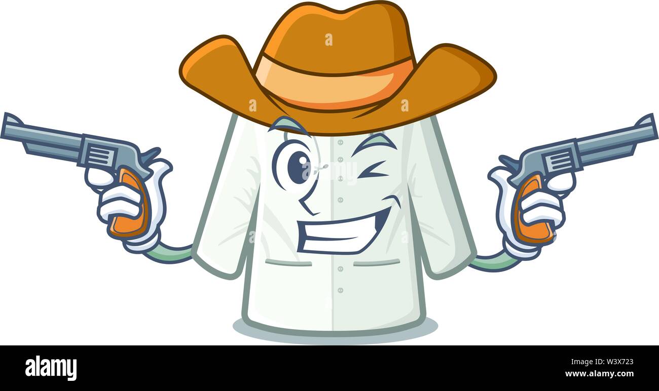 Cowboy doctor coat in the cartoon shape Stock Vector Image & Art - Alamy